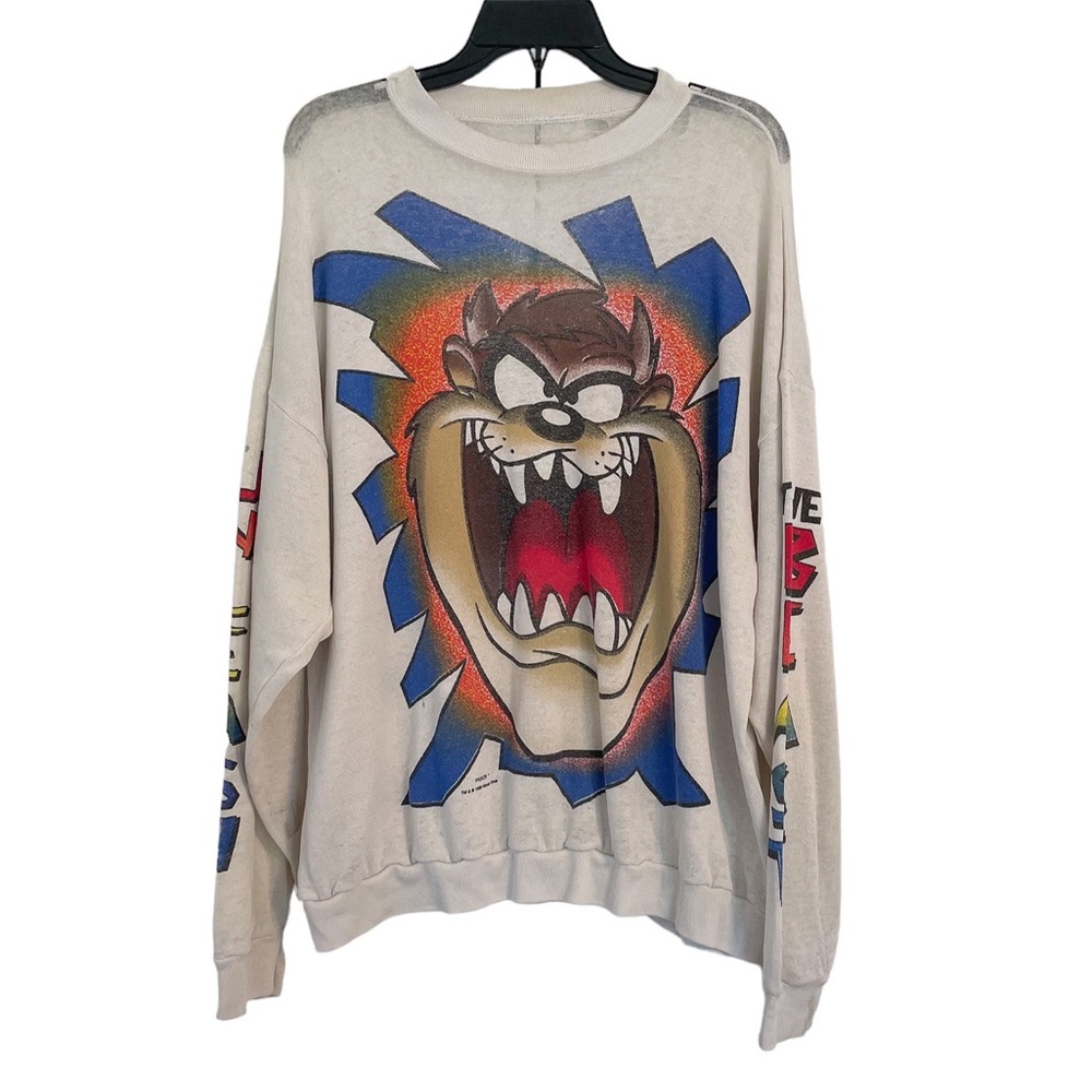 Vintage 1995 Freeze Taz Unleash The Beast Pullover Lo… - Gem